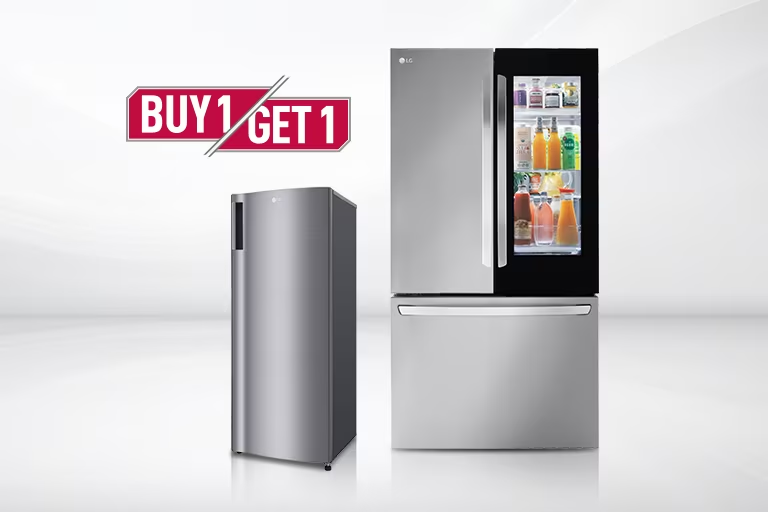 Buy 1 get 1 on LG refrigerators